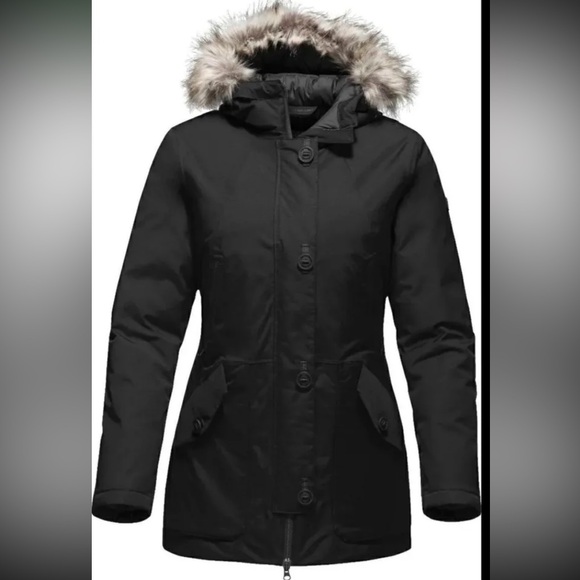 The North Face | Jackets & Coats | Womens Northface Hyvent Mauna Kea Parka Medium Black | Poshmark